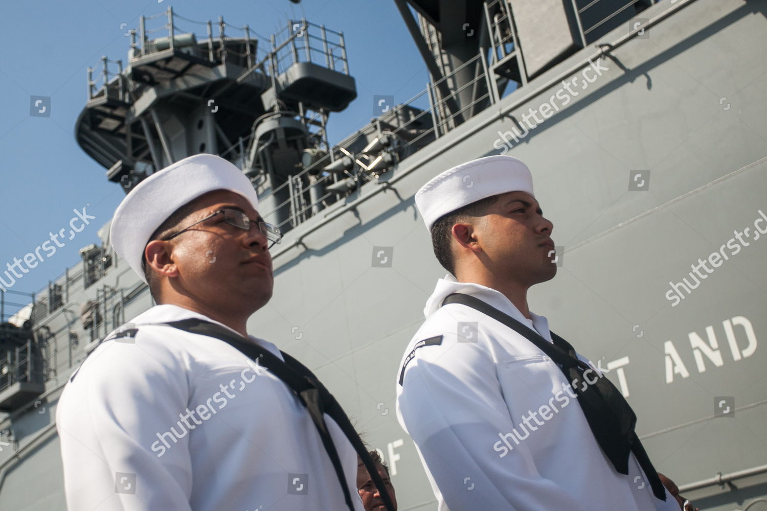 Us Navy Members Stand Guard On Editorial Stock Photo - Stock Image ...