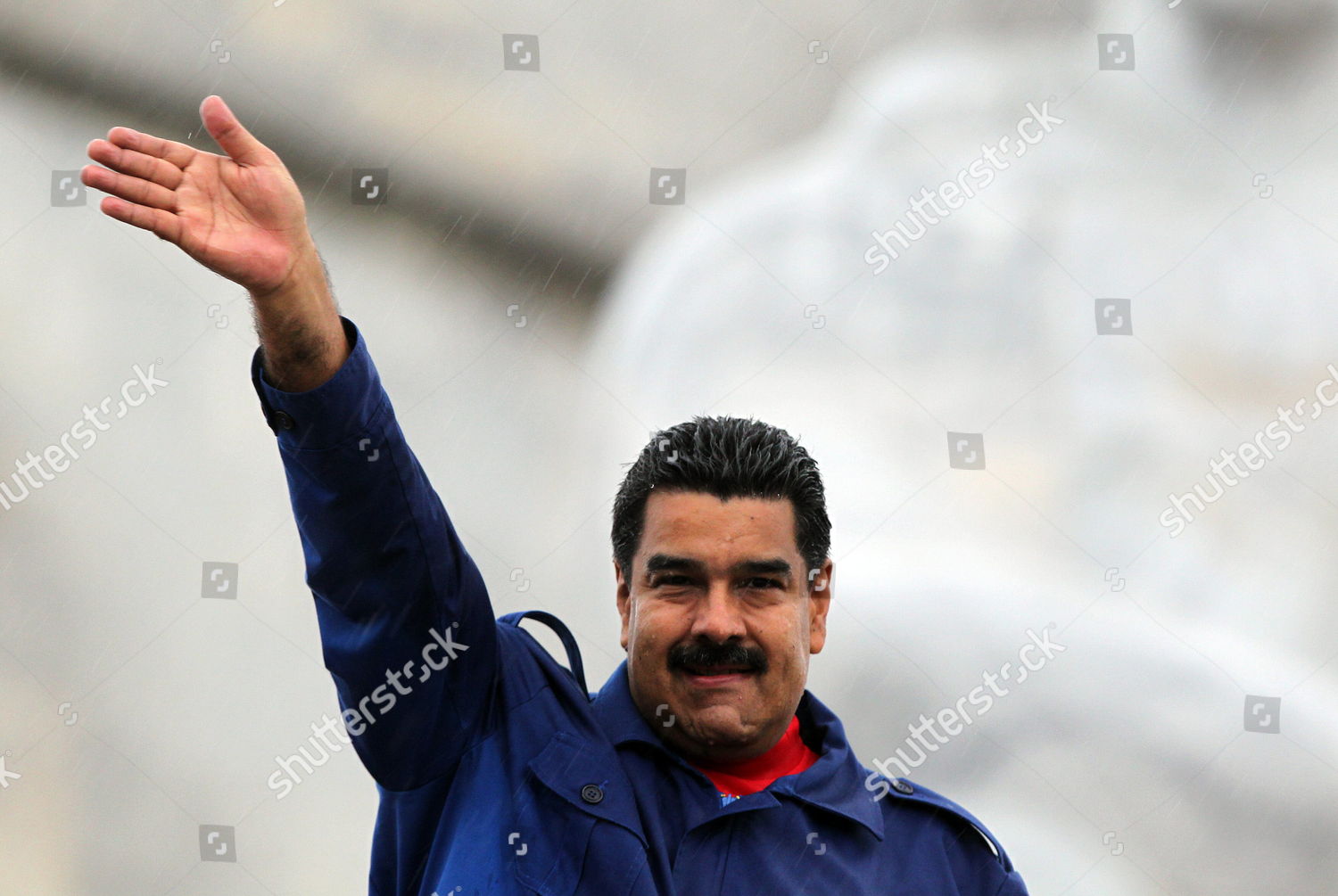 Venezuelan President Nicolas Maduro Waves He Editorial Stock Photo ...