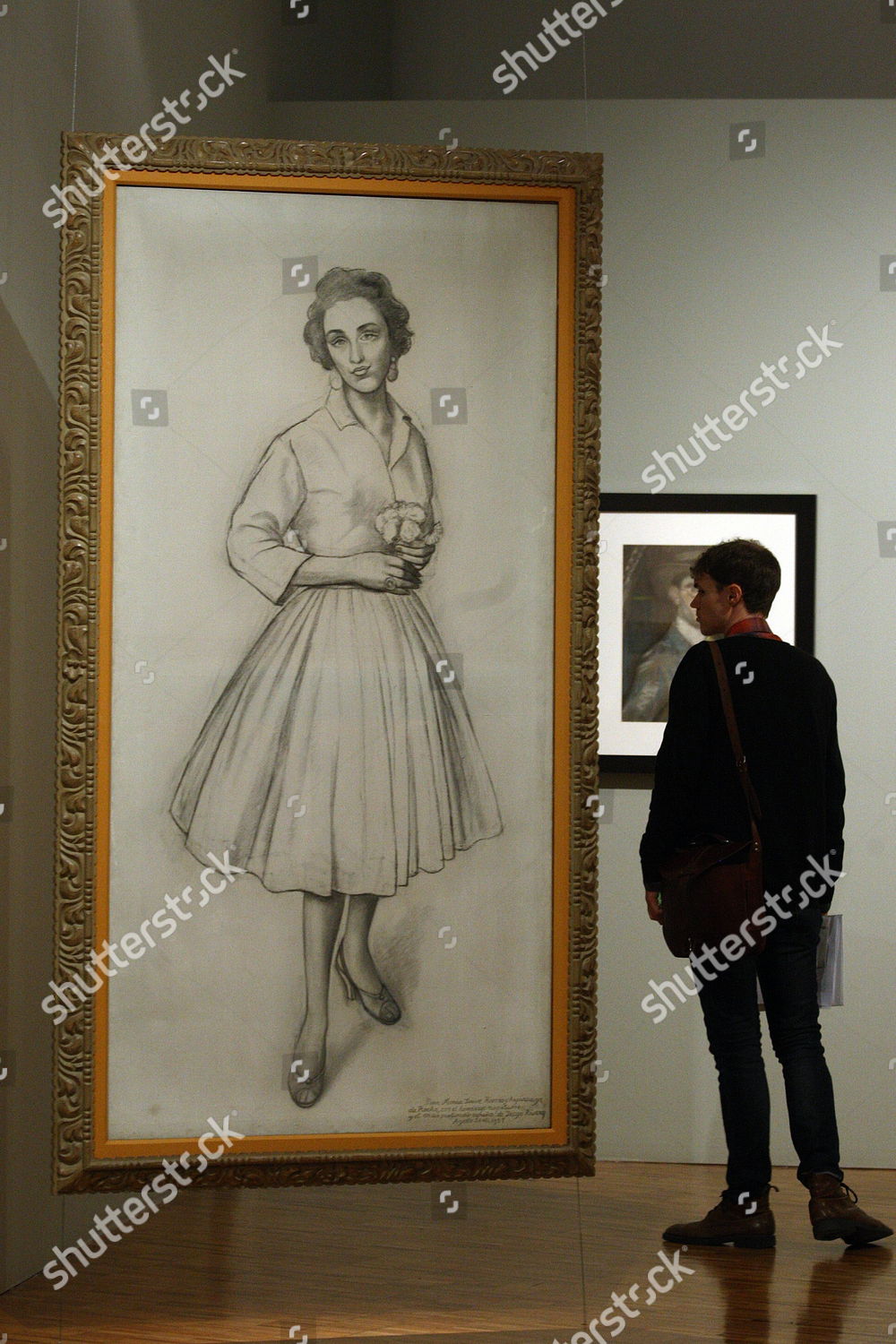 Visitor Looks Artwork Portrait Maria Luisa Editorial Stock Photo ...