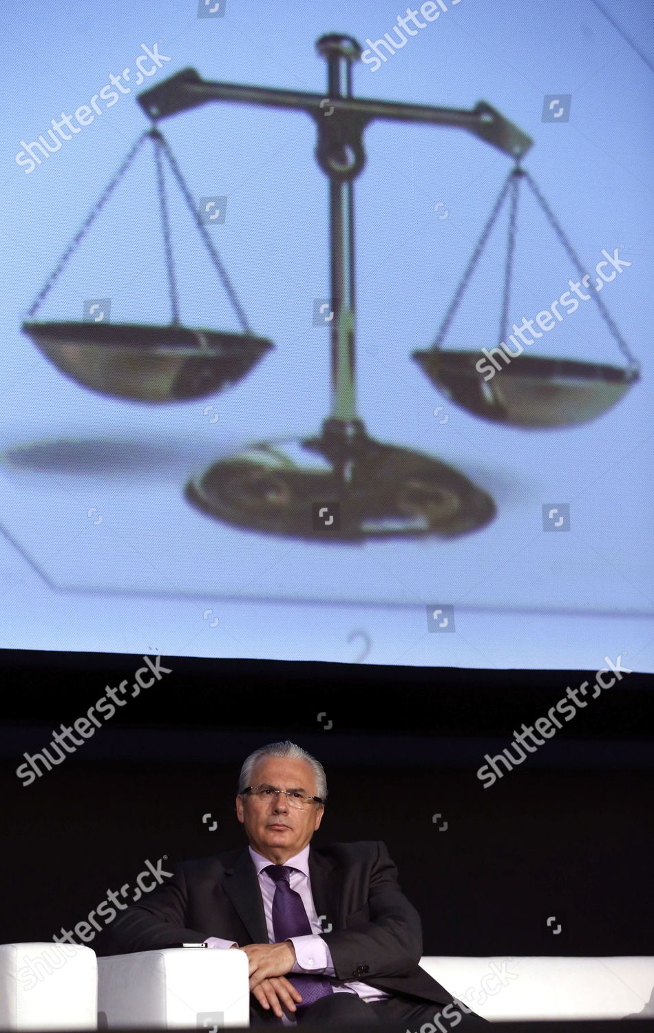 Spanish Former Judge Baltasar Garzon Attends Editorial Stock Photo ...