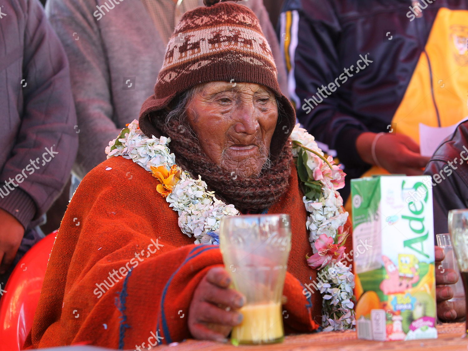 Aimara Indigenous Carmelo Flores Laura Drinks Editorial Stock Photo ...