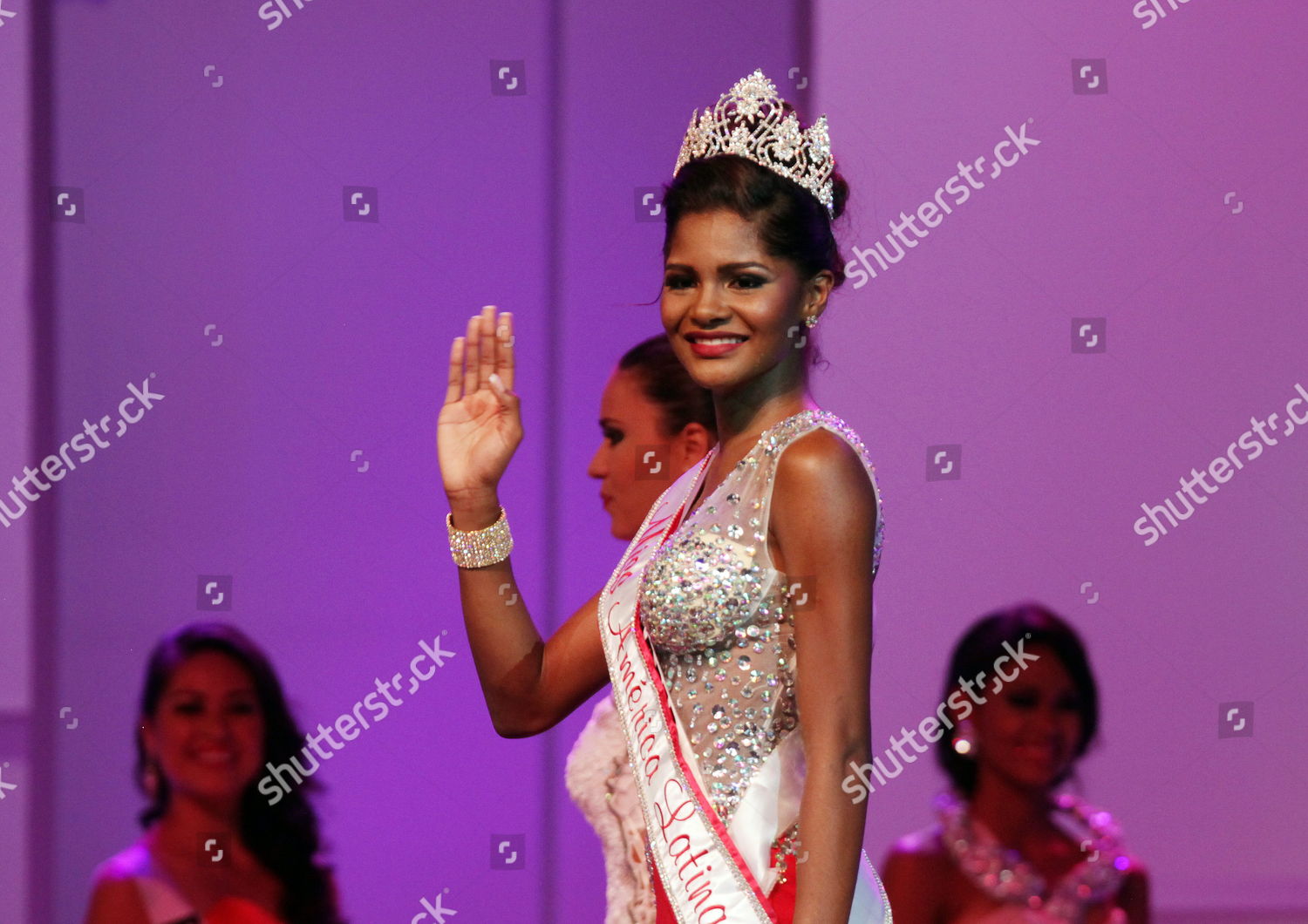 Nicole Pinto Miss Panama Waves After Editorial Stock Photo - Stock ...