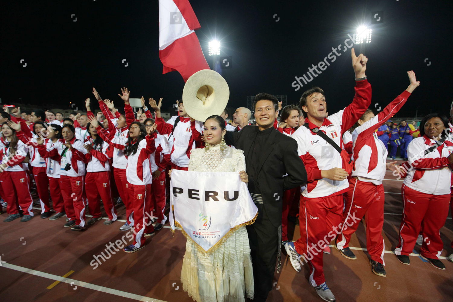 Members Peruvian Delegation Participate Parade During Editorial Stock ...