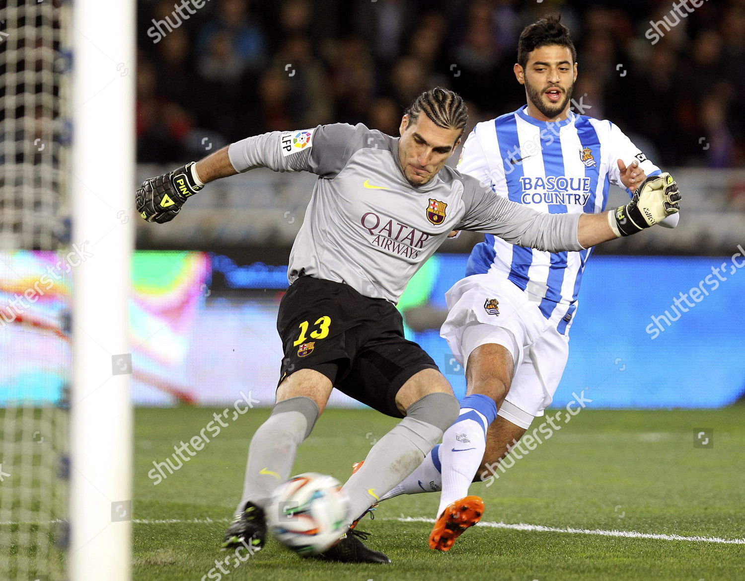 Fc Barcelonas Goalkeeper Jose Manuel Pinto Editorial Stock Photo ...