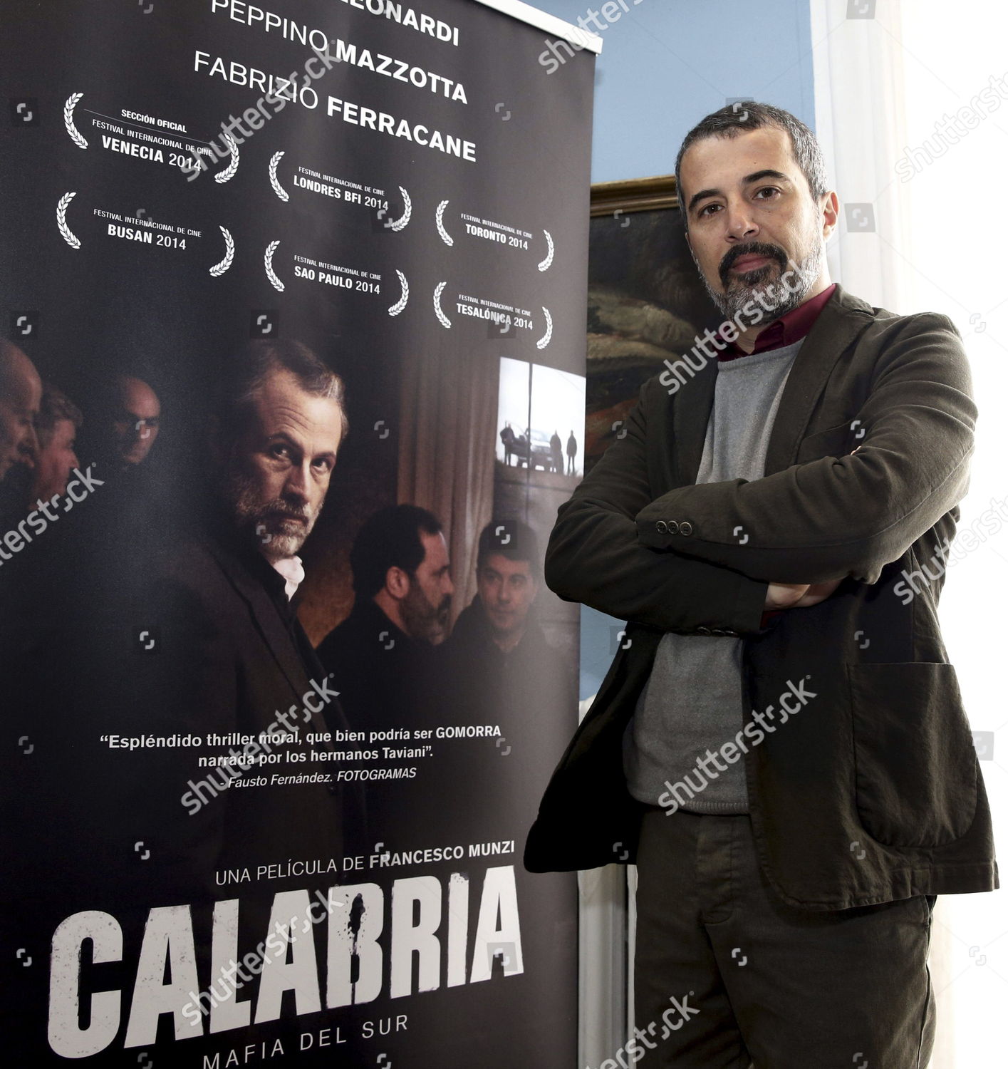 Italian Filmmaker Francesco Munzi Poses Photographer Editorial Stock ...