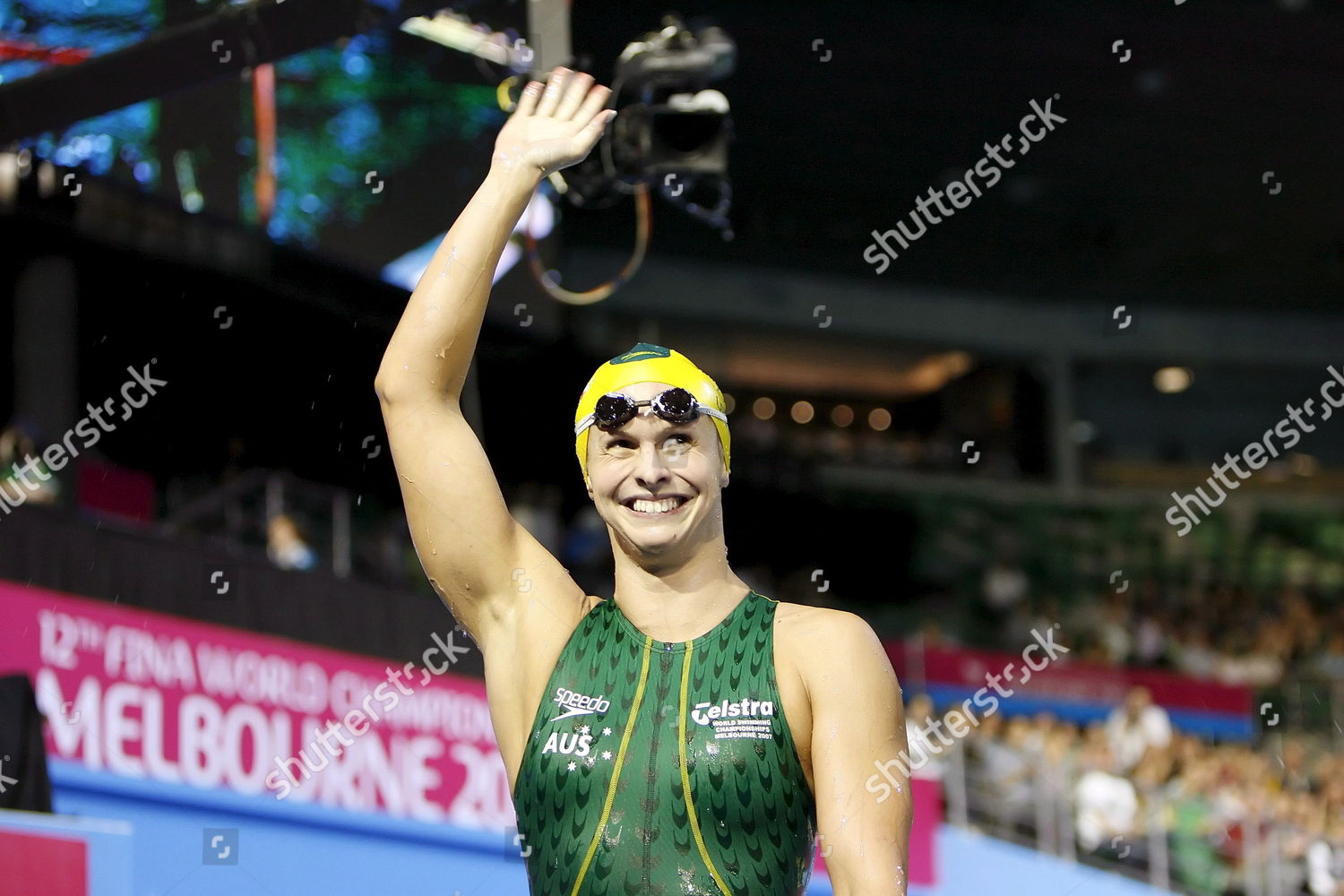 Lisbeth Libby Lenton Waves Crowd After Editorial Stock Photo - Stock ...