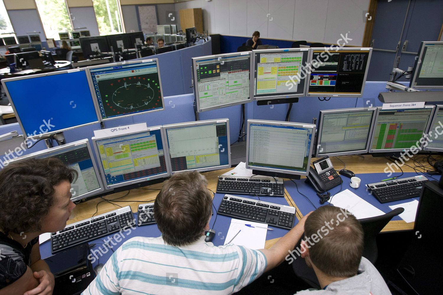 Island Lhc Cern Control Centre Ccc Editorial Stock Photo - Stock Image ...