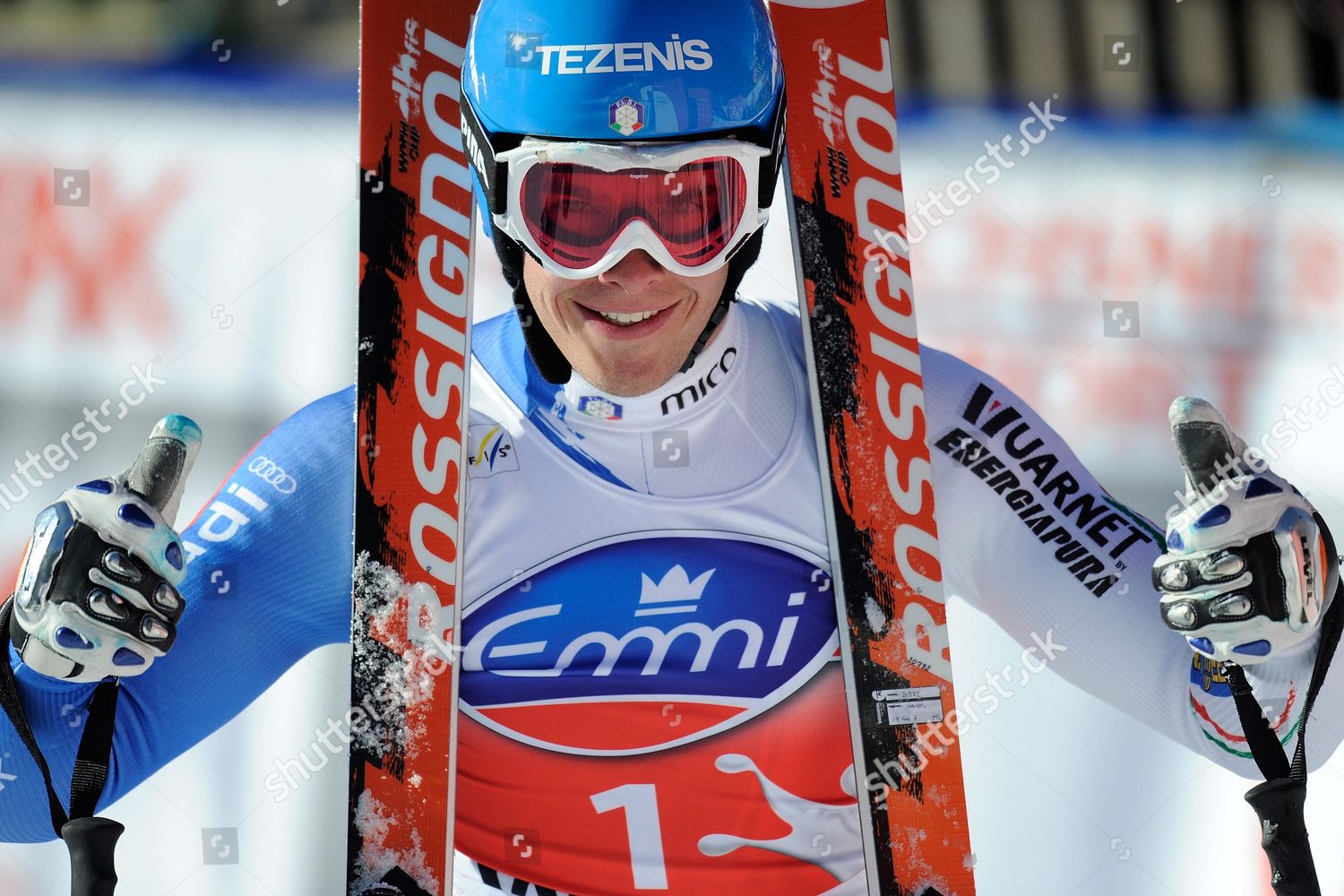 Italy Ski Racer Christof Innerhofer Reacts Editorial Stock Photo ...