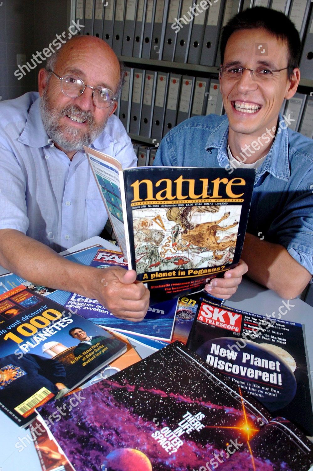 Astronomers Michel Mayor R Didier Queloz Editorial Stock Photo - Stock ...