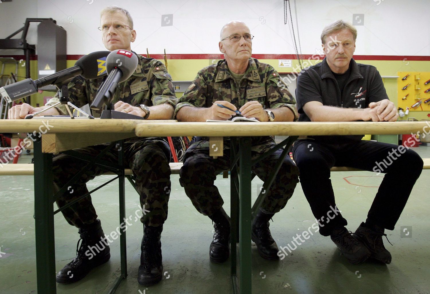 Franz Nager L Fred Heer Commanders Editorial Stock Photo - Stock Image ...