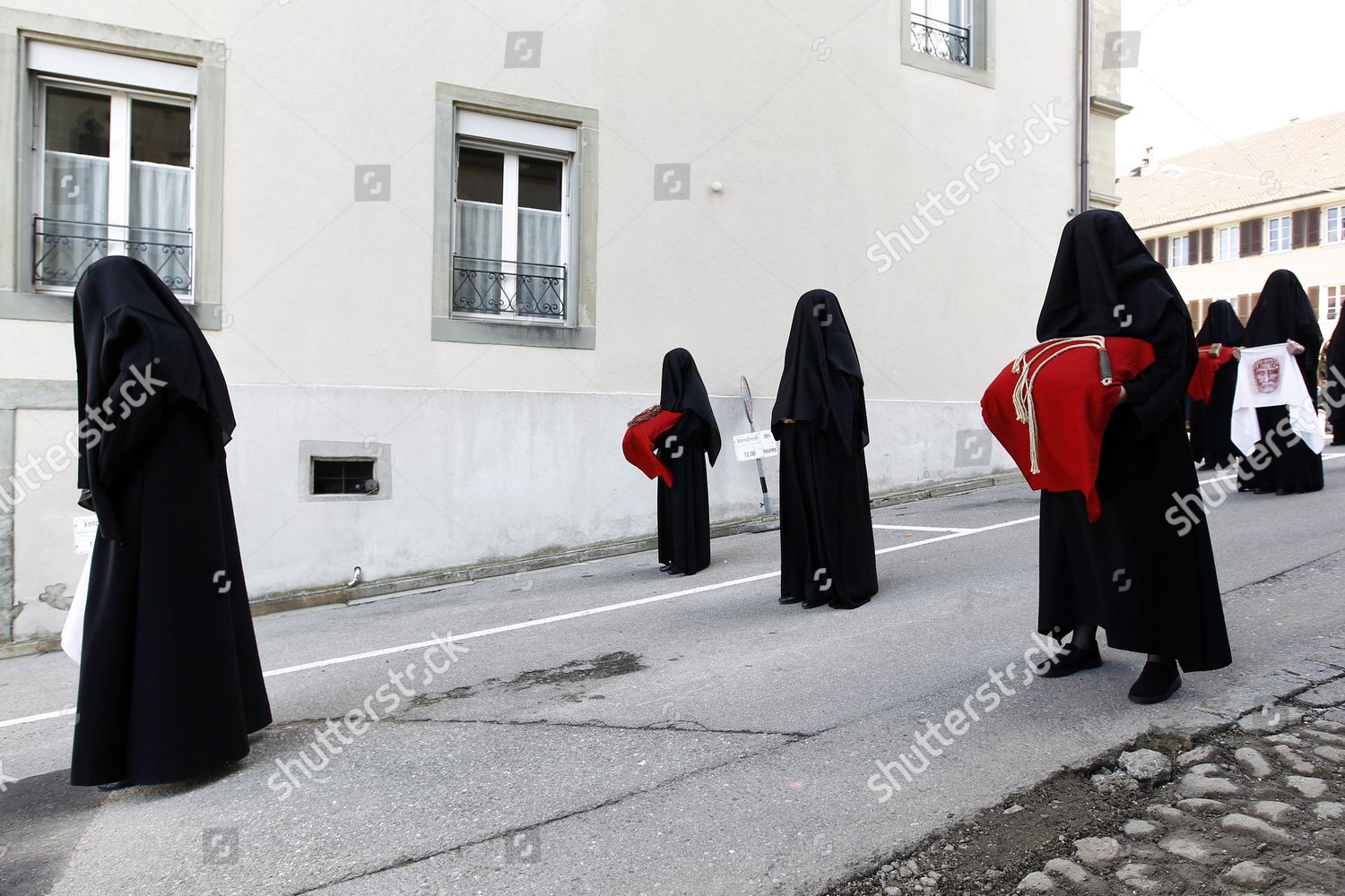 Veiled Women Known Les Pleureuses Mourning Editorial Stock Photo ...