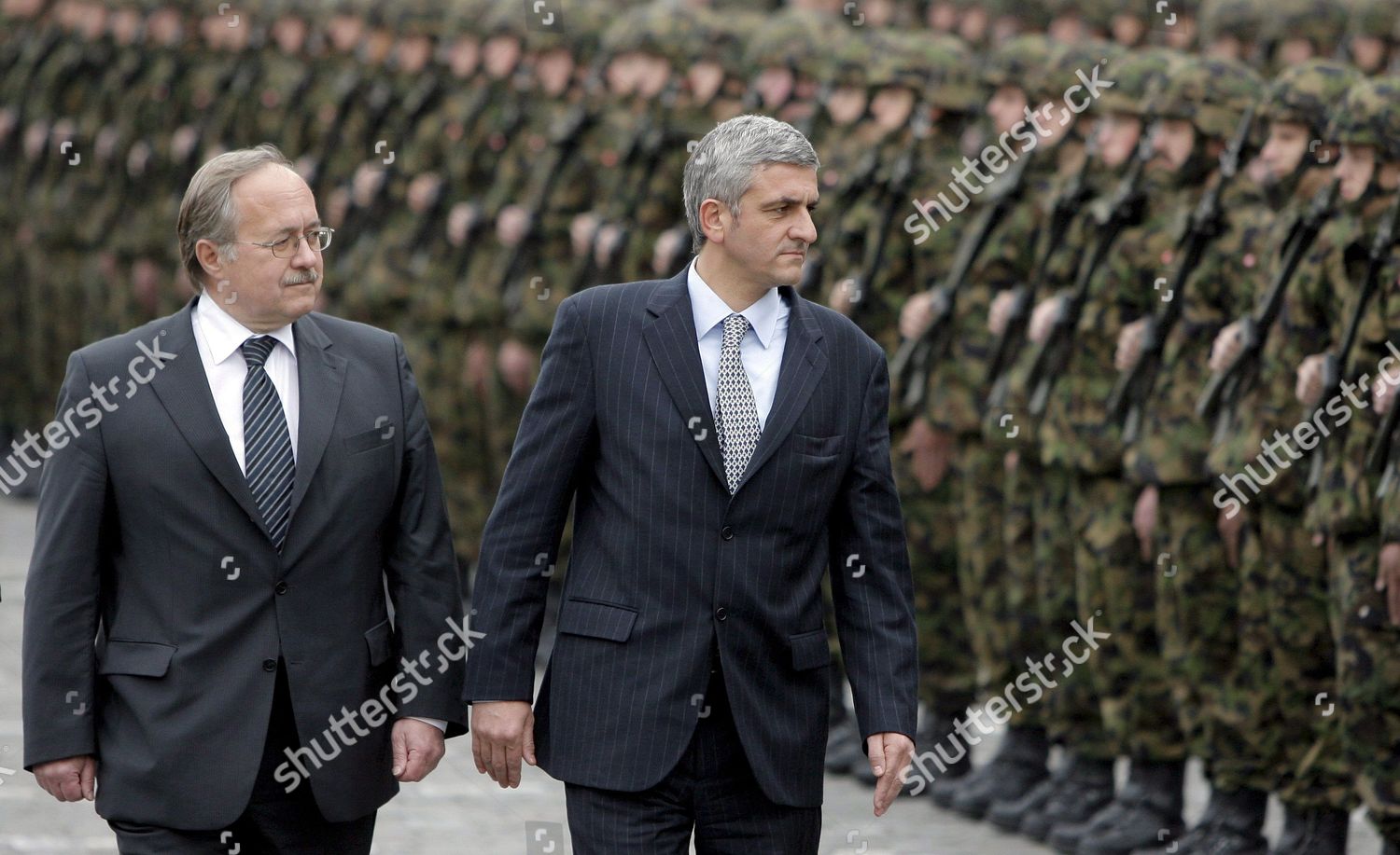 Swiss Defence Minister Samuel Schmid L Editorial Stock Photo - Stock ...