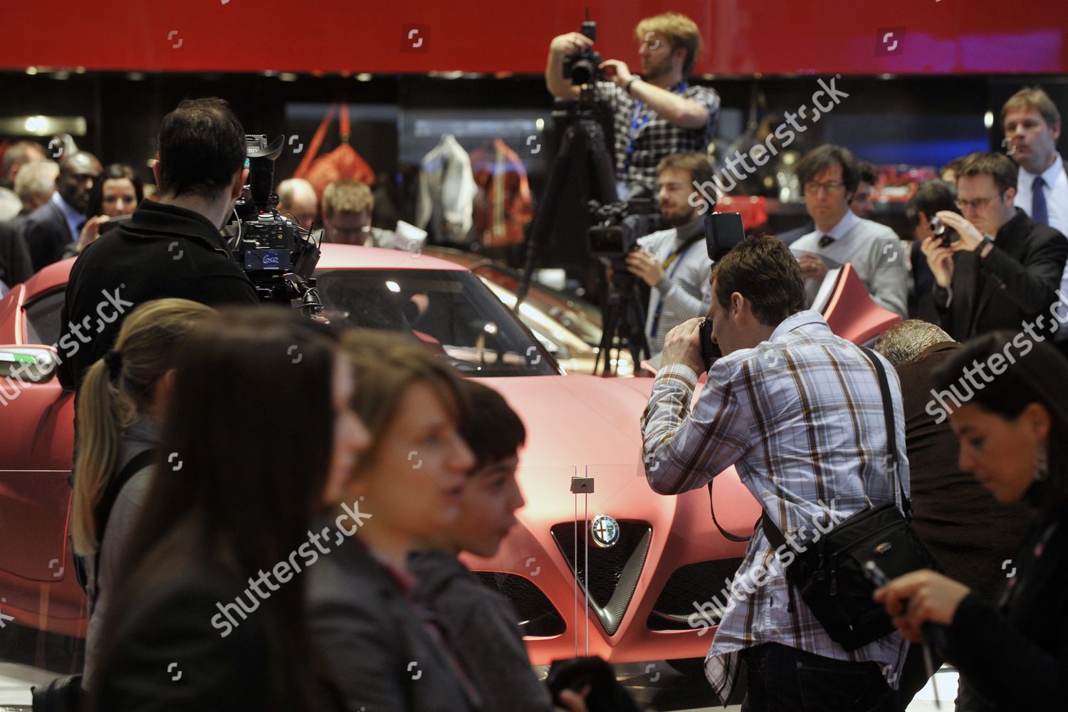 View Alfa Romeo Booth During Press Editorial Stock Photo - Stock Image ...