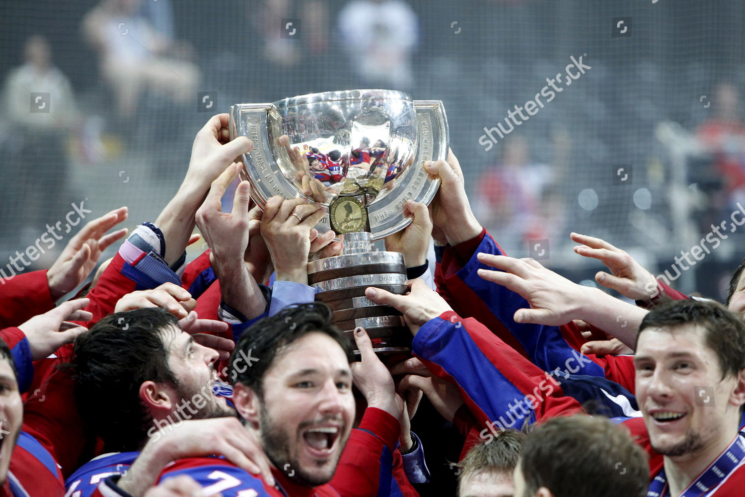 Team Russia Celebrates Trophy After Winning Editorial Stock Photo ...