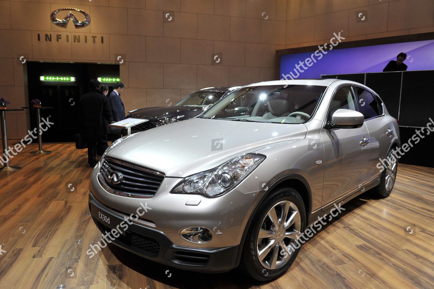 New Infiniti Ex30d Car Shown During Editorial Stock Photo - Stock Image ...