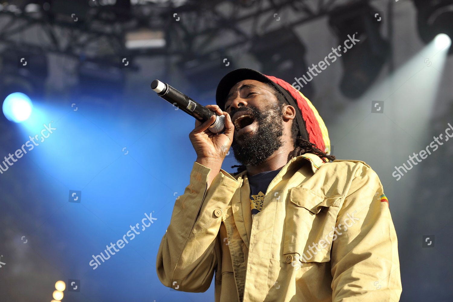 Jamaican Singer Omar Perry Performs On Editorial Stock Photo - Stock ...