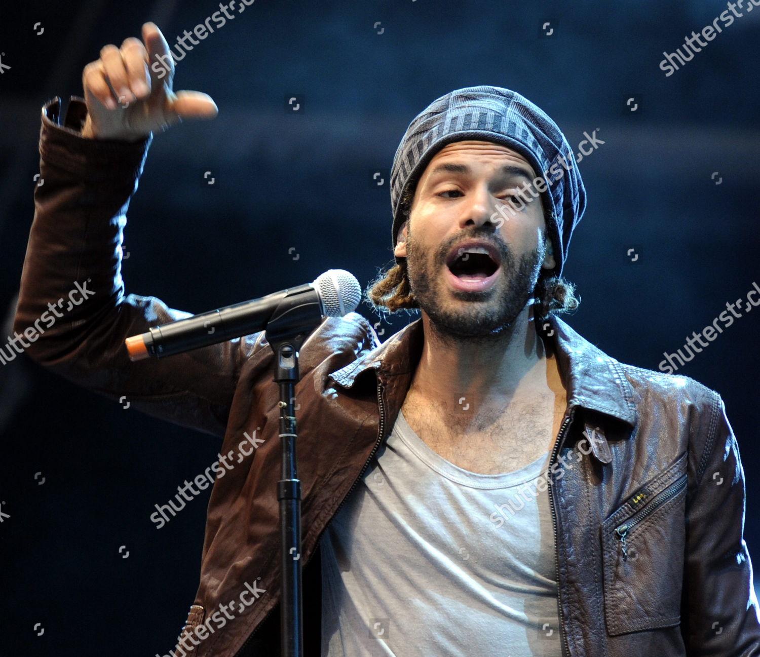 Dutch Singer Alain Clark Performs During Editorial Stock Photo - Stock ...