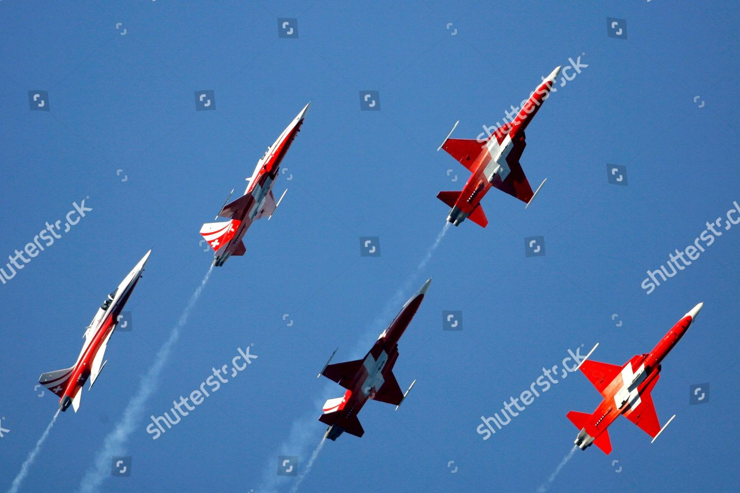 Show Formation Swiss Air Force Patrouille Editorial Stock Photo - Stock ...