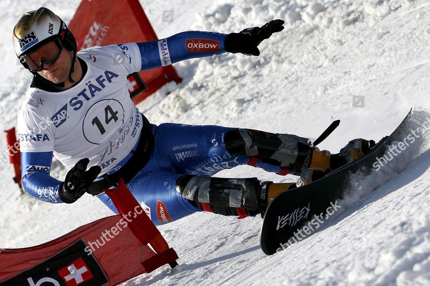 Switzerlands Philipp Schoch Races Down Slope Editorial Stock Photo ...