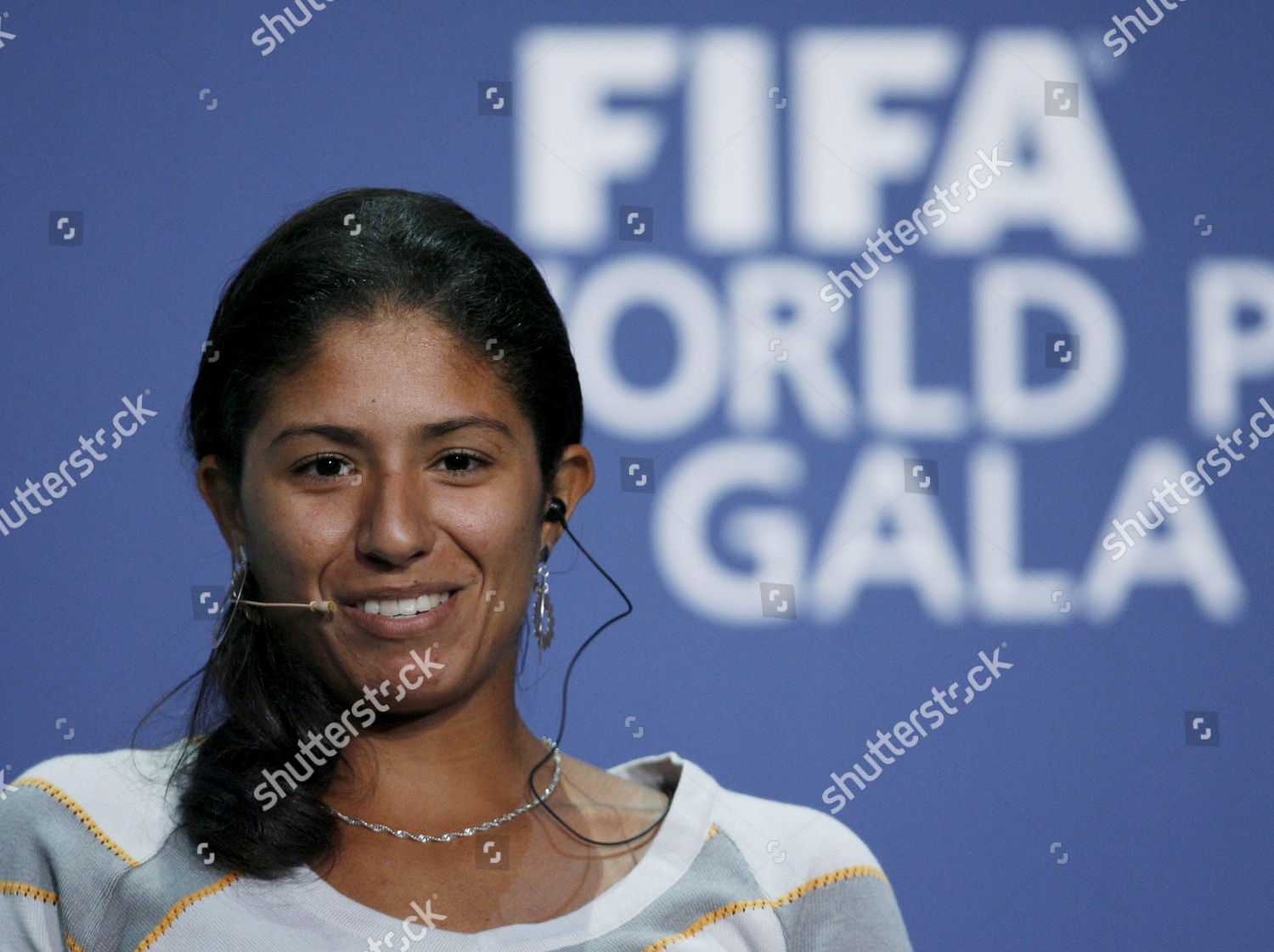 Christiane Brazil Listens Questions During Press Editorial Stock Photo ...