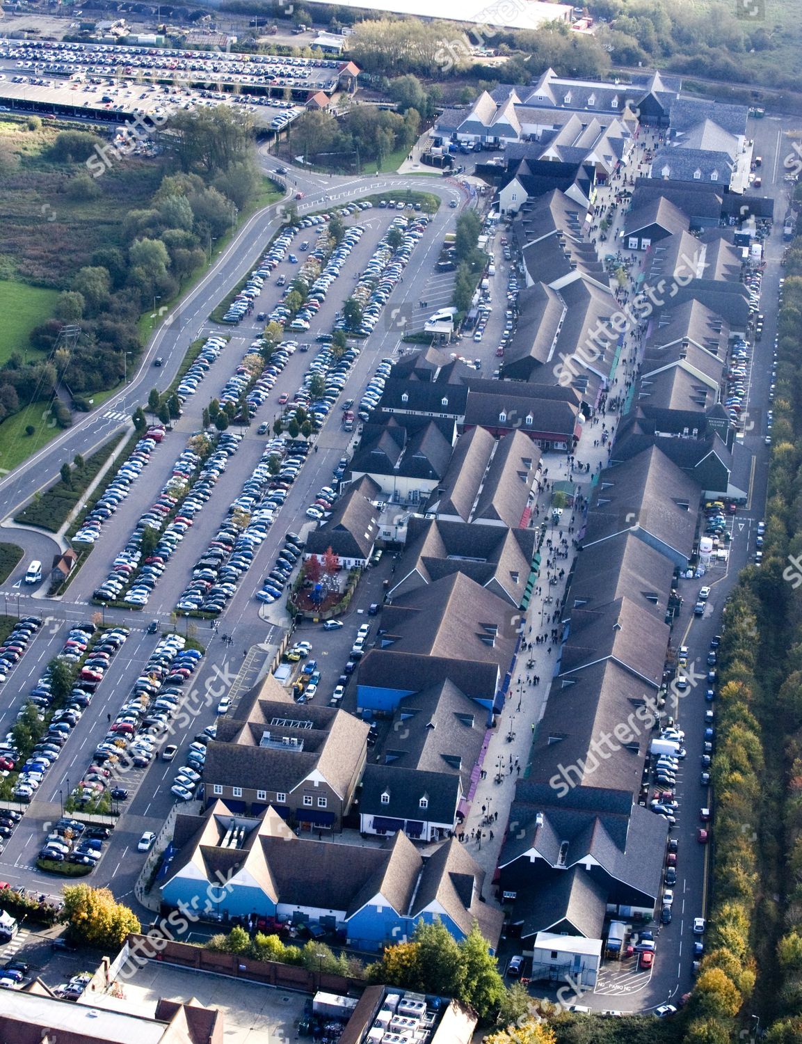 Aerial View Bicester Village Outlet Shopping Editorial Stock Photo ...