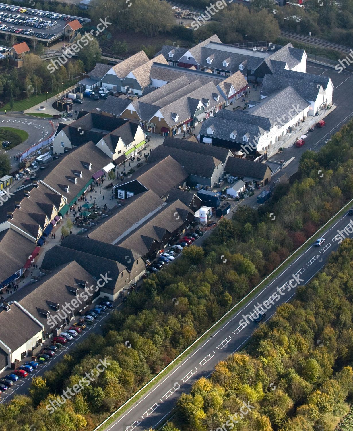 Aerial View Bicester Village Outlet Shopping Editorial Stock Photo ...