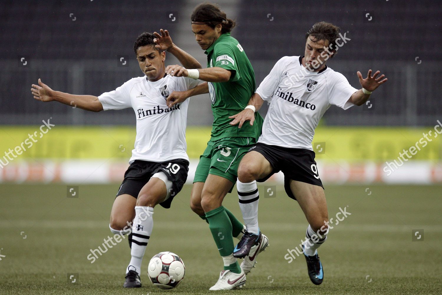 Wolfsburg Player Alvim Rodrigo Center Fights Editorial Stock Photo ...