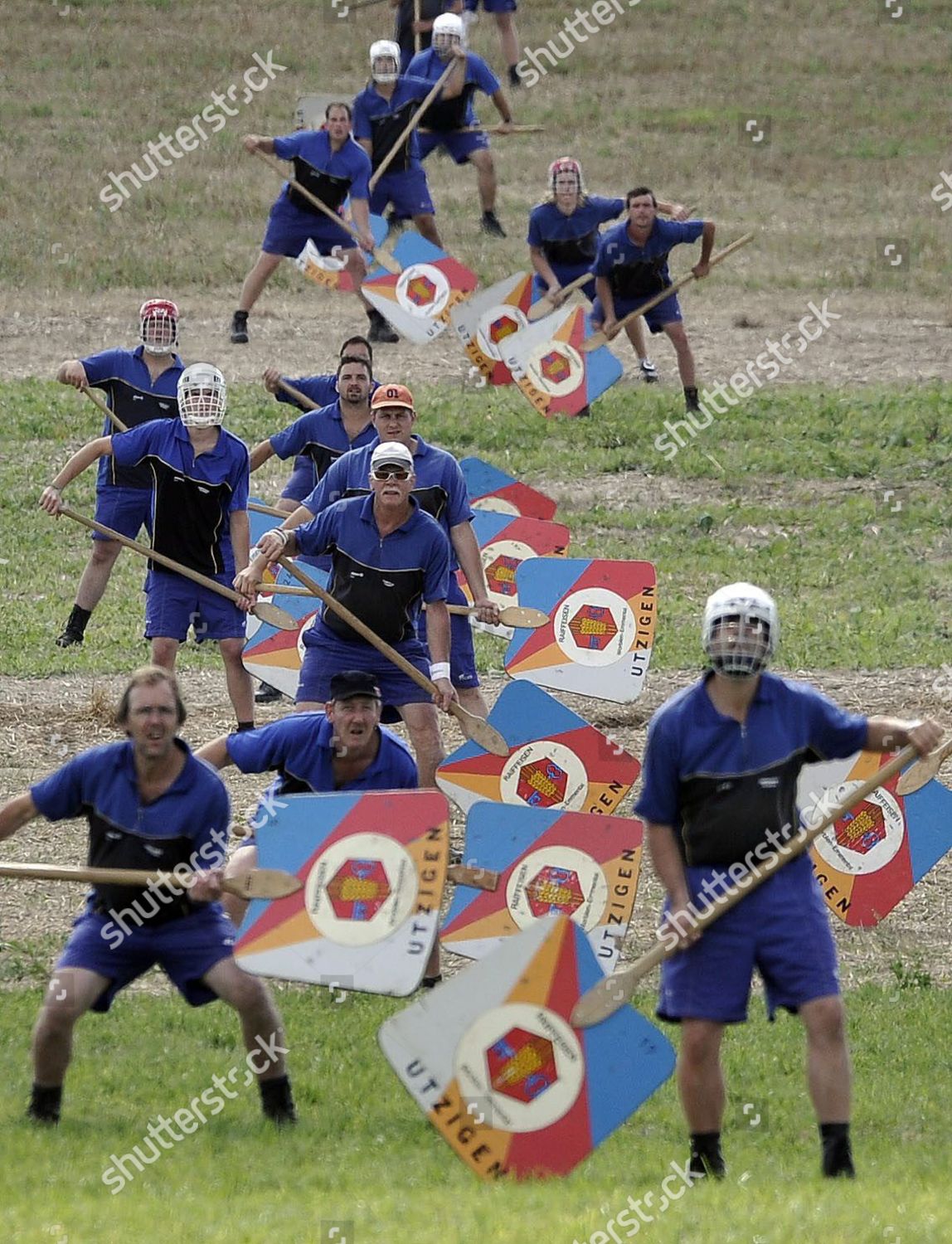 Hornusser Utzigen Play On Field Swiss Editorial Stock Photo - Stock ...