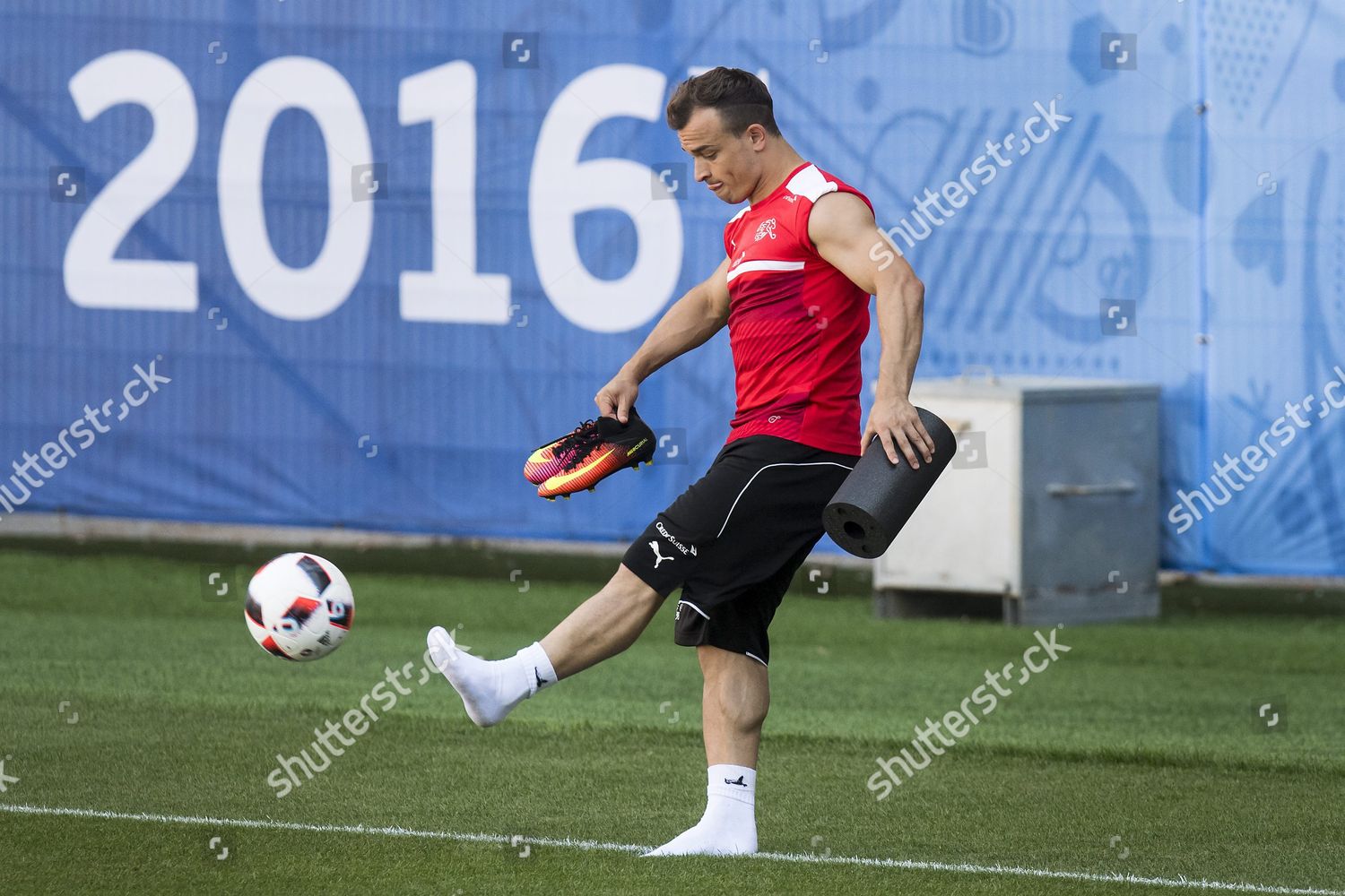 Swiss Soccer Player Xherdan Shaqiri During Editorial Stock Photo ...