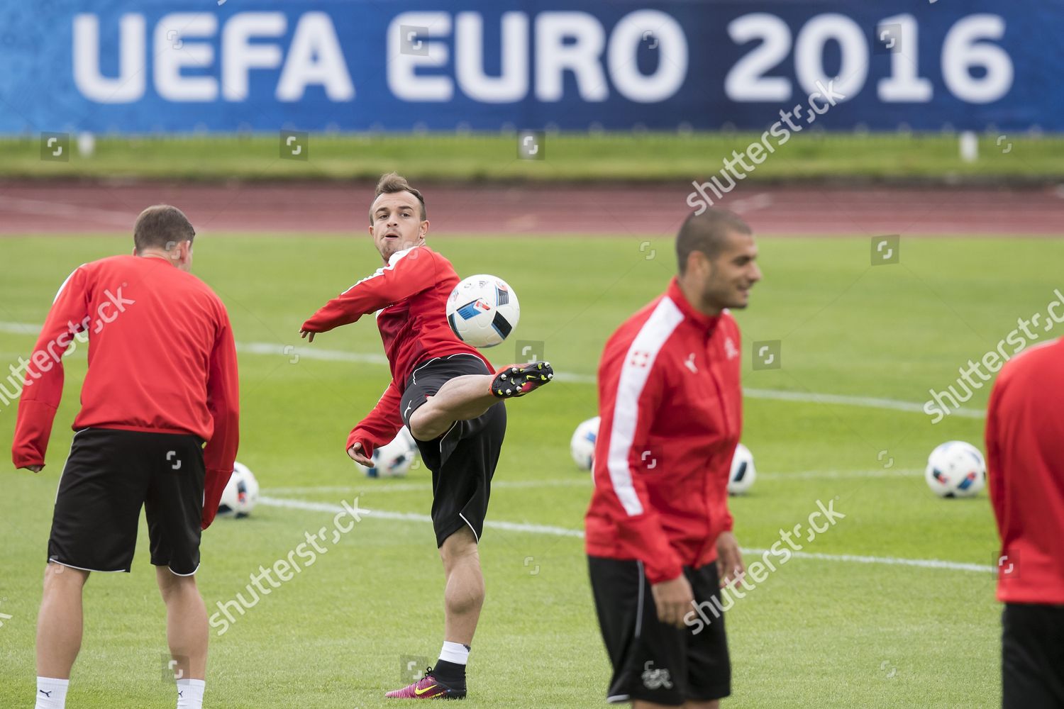 Swiss Soccer Player Xherdan Shaqiri During Editorial Stock Photo ...