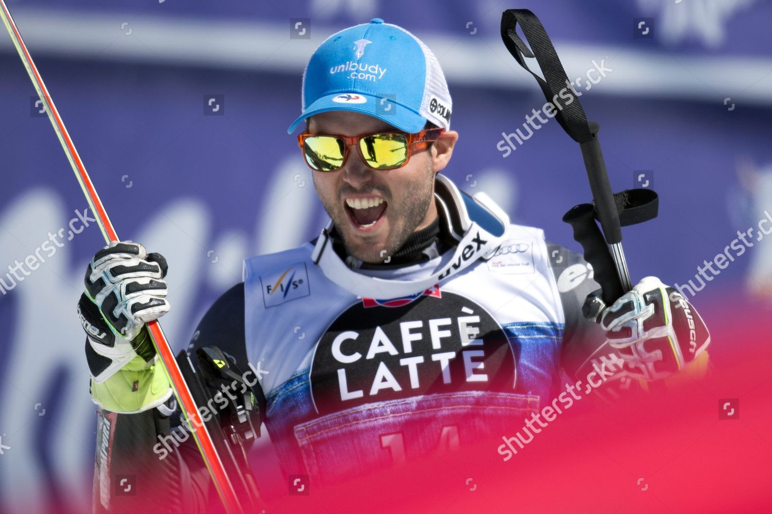 Thomas Fanara France Celebrates Winning Mens Editorial Stock Photo ...