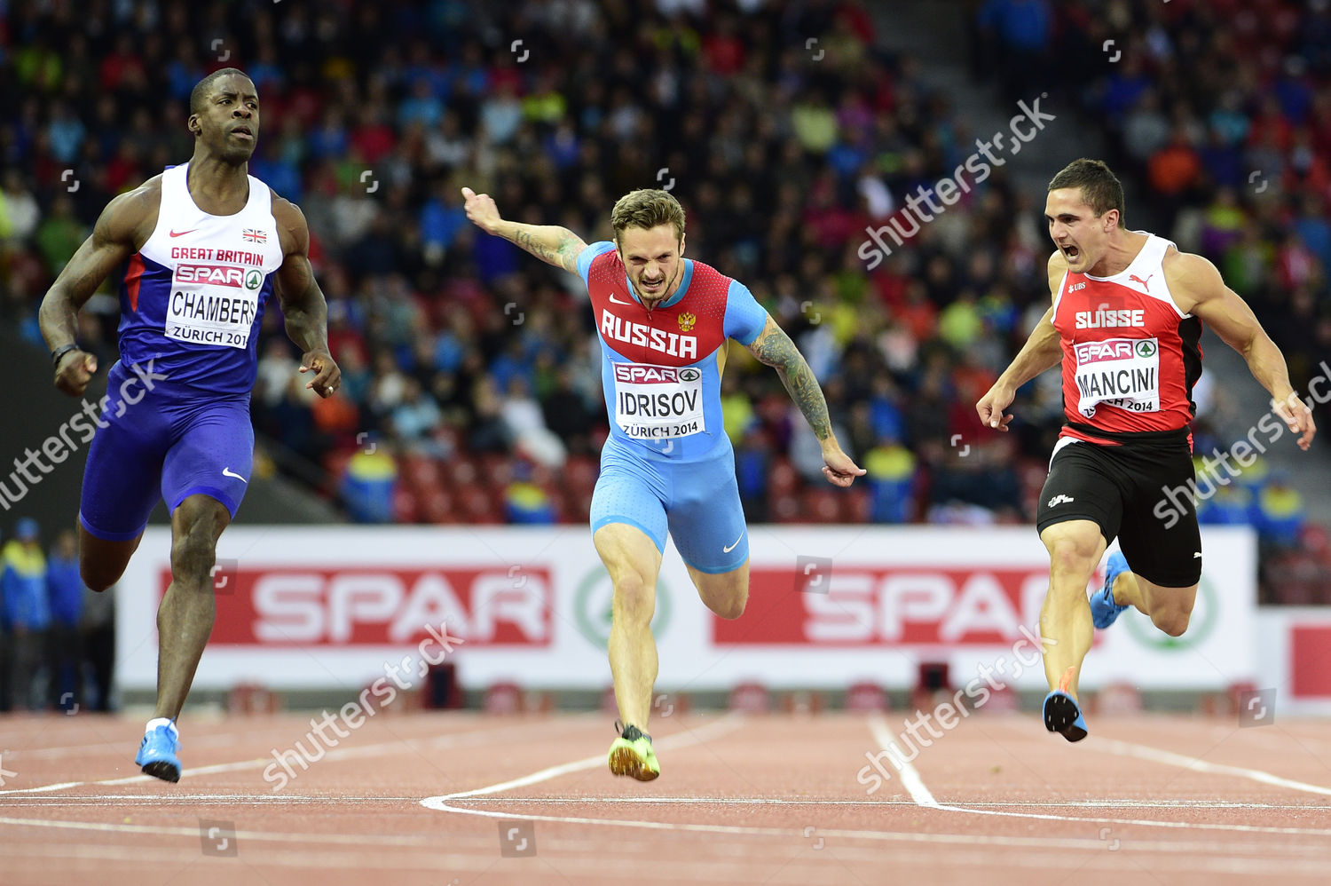 Pascal Mancini Switzerland Right Competes Next Editorial Stock Photo ...