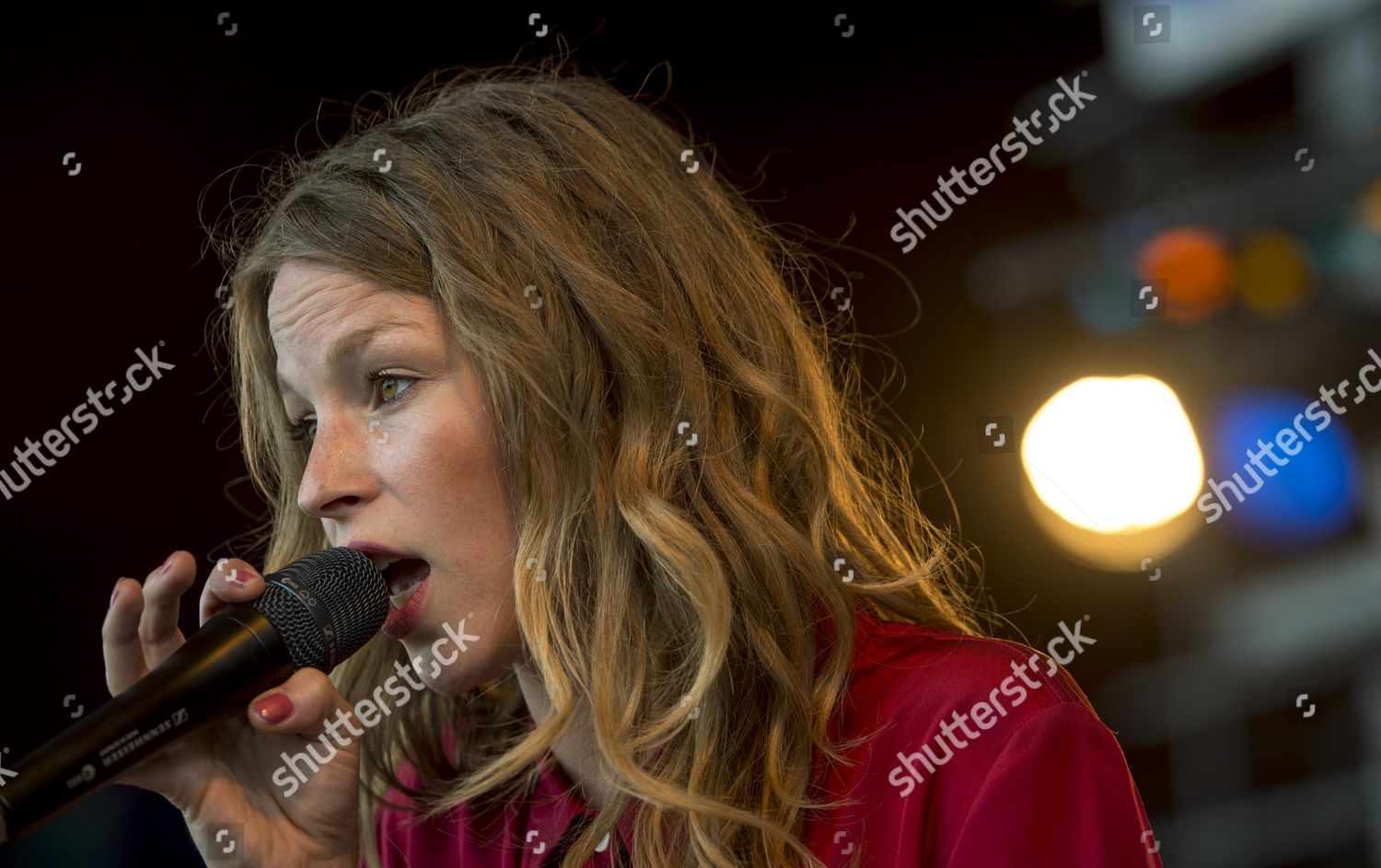Swiss Singer Anna Rossinelli Performs Blue Editorial Stock Photo ...