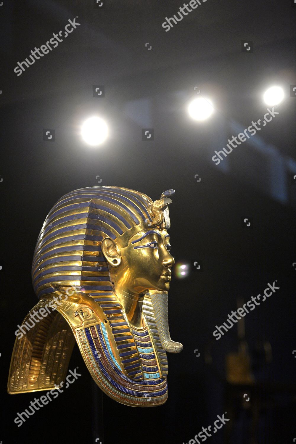 Golden Death Mask Pharao Tutankhamun Shown Editorial Stock Photo ...