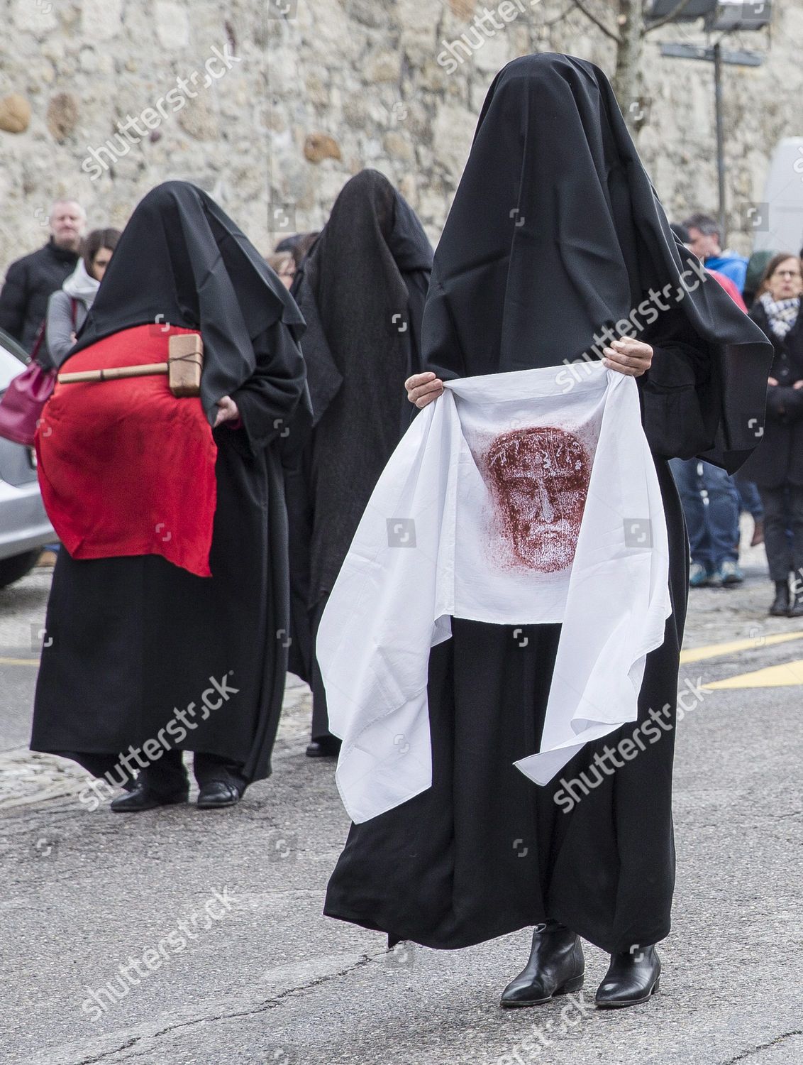 Veiled Women Known Les Pleureuses Mourning Editorial Stock Photo ...