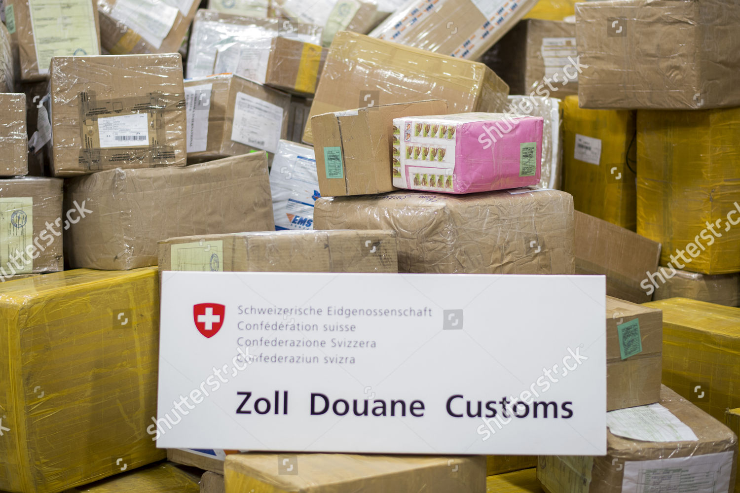 ZURICH AIRPORT CUSTOMS PRESENT SEIZED DRUG Editorial Stock Photo ...