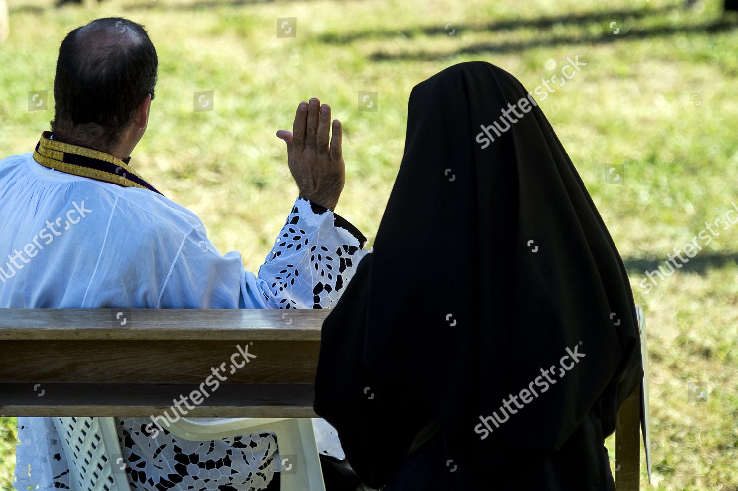 Nun Confesses Cleric During Mass Ordination Editorial Stock Photo ...