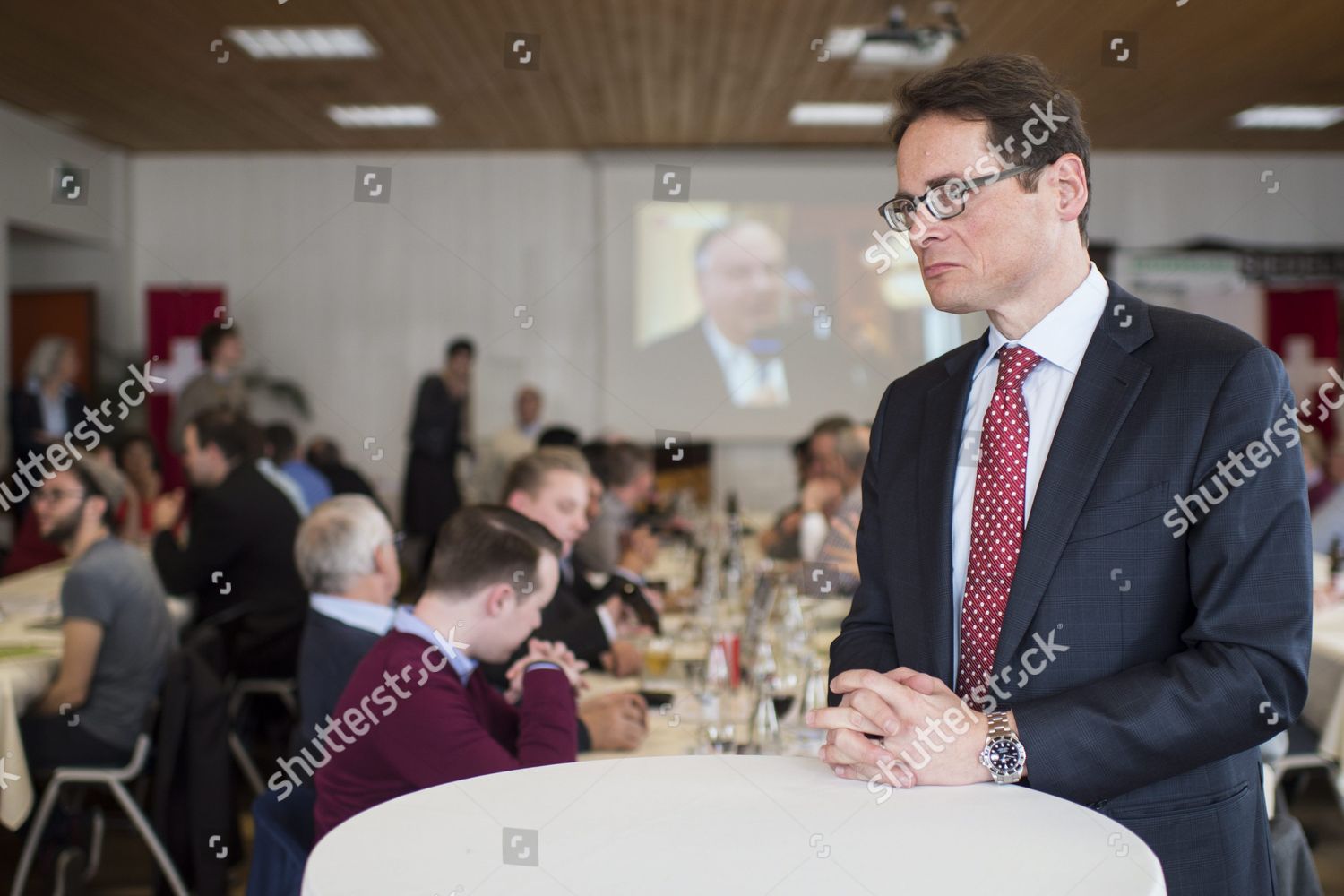 Swiss Right Wing Parlamentarian Journalist Roger Editorial Stock Photo ...