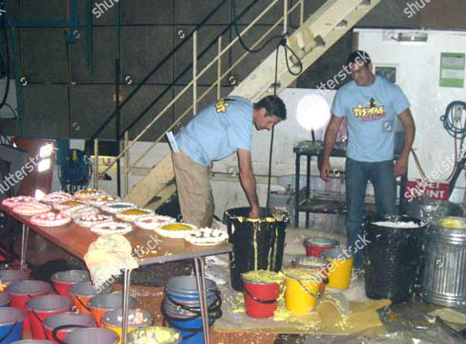 Tiswas Reunited Behind Scenes Preparing Flans Editorial Stock Photo ...