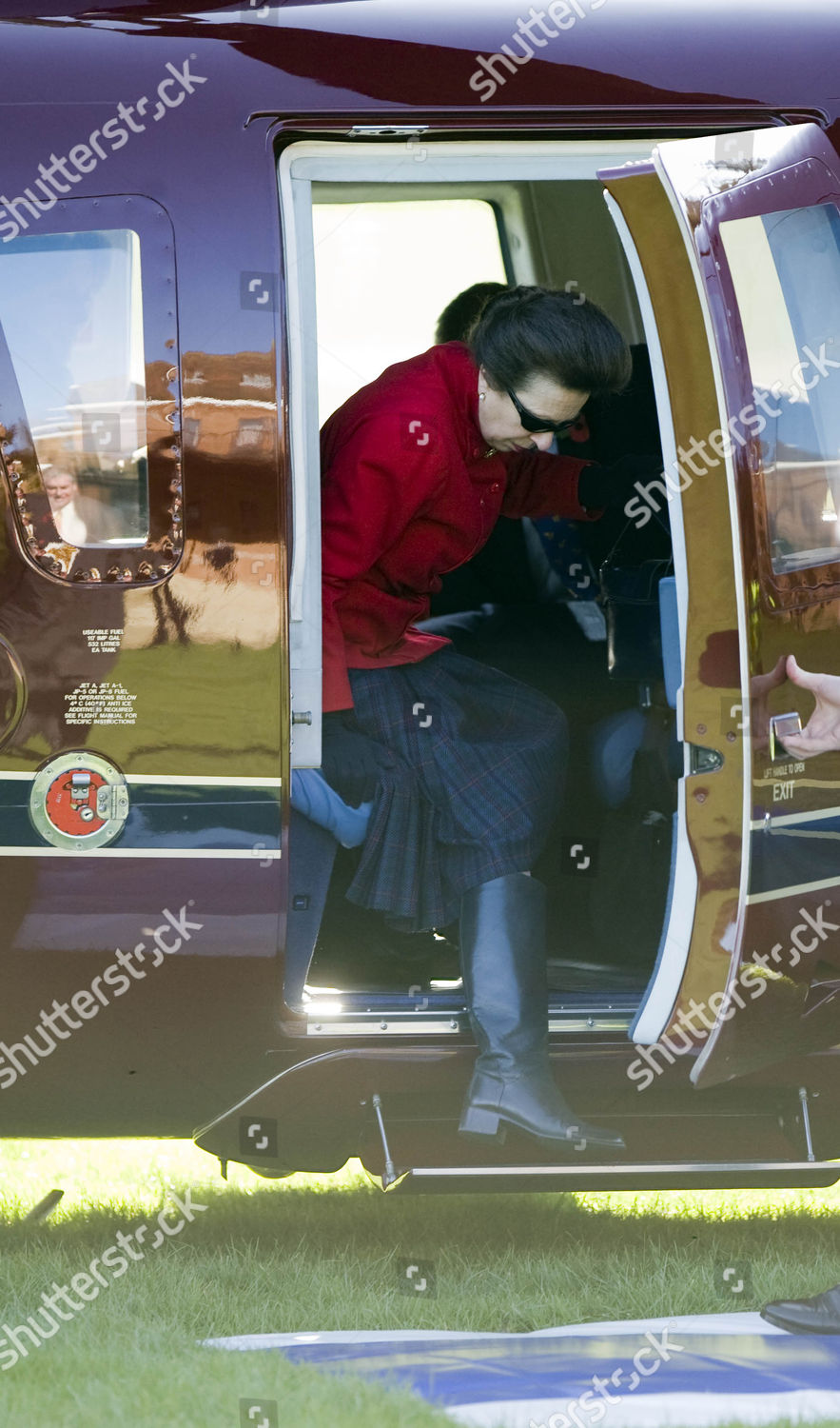 Princess Anne Arriving By Helicopter Editorial Stock Photo - Stock Image | Shutterstock