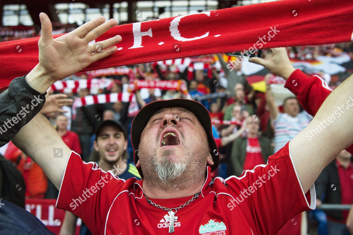 Liverpool Supporters Cheer Their Team Before Editorial Stock Photo ...