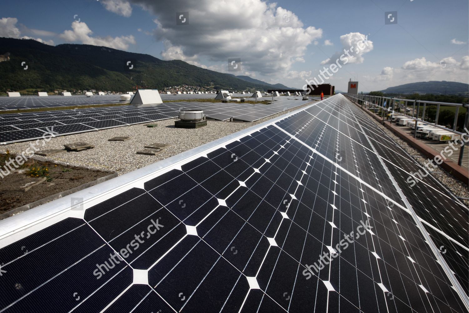 New Photovoltaic Solar Energy Plant Officialy Editorial Stock Photo ...