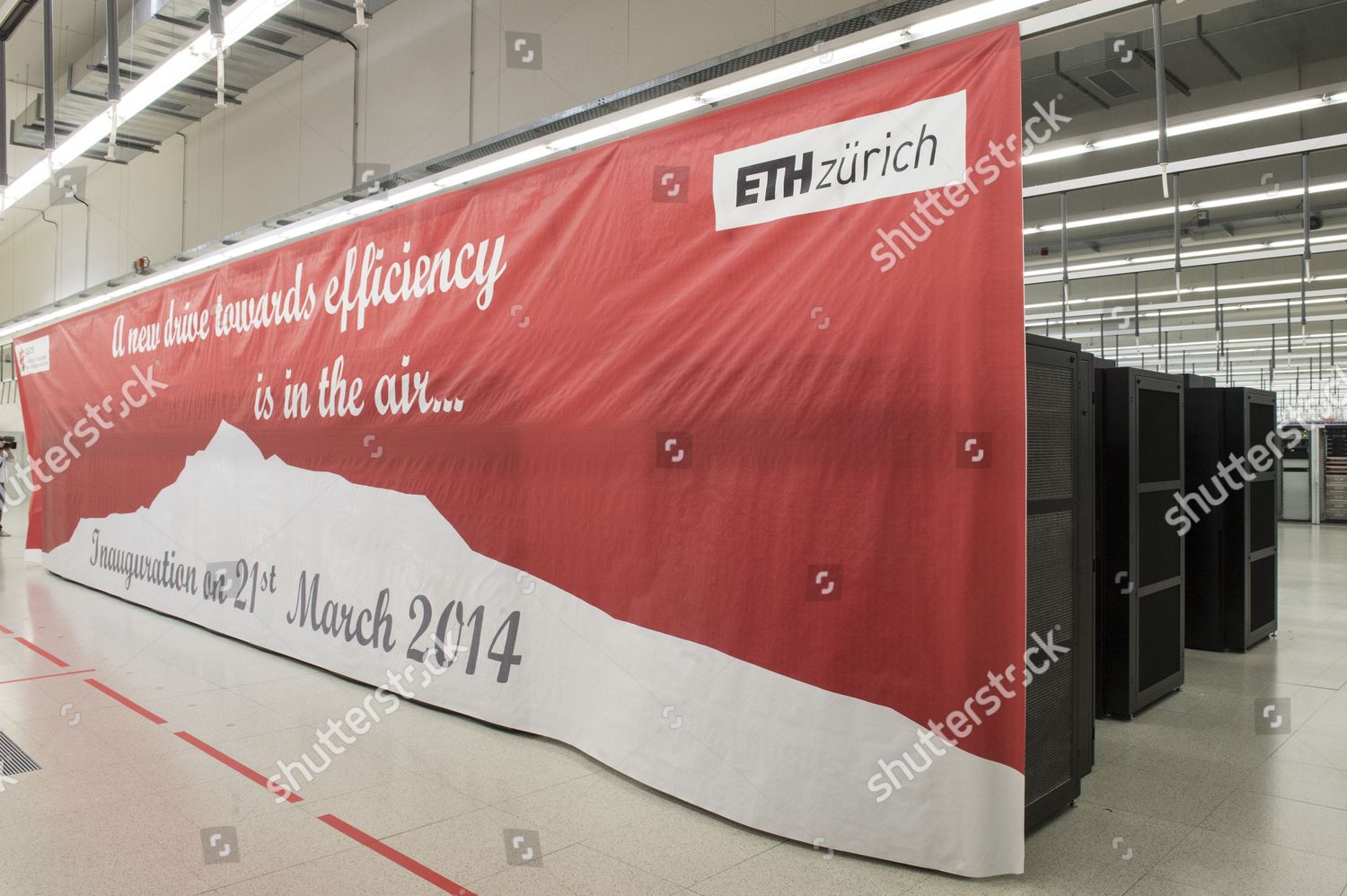 Piz Daint Supercomputer Covered Prior Unveiling Editorial Stock Photo ...