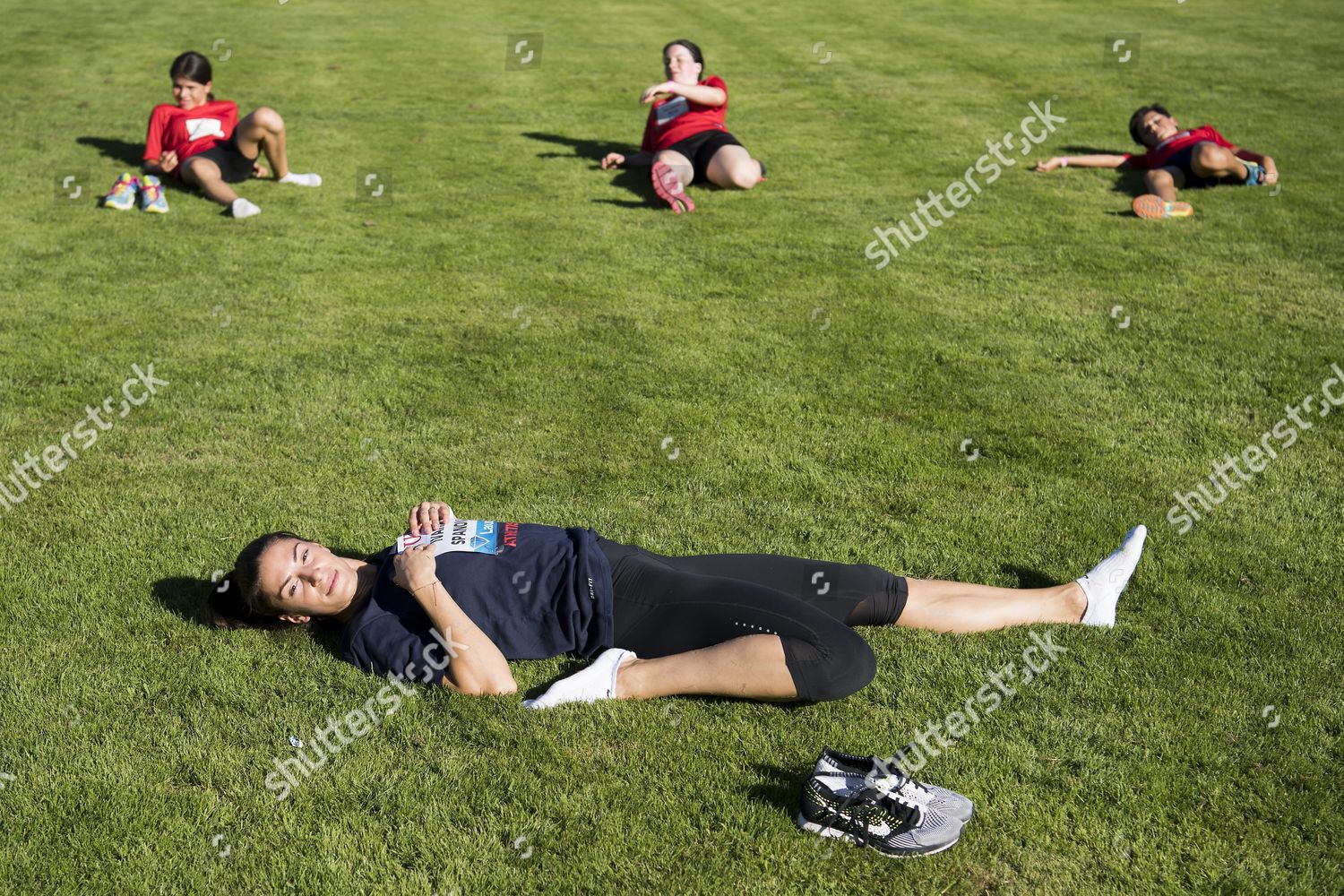 Kids Train Us Sprinter Jenna Prandini Editorial Stock Photo - Stock ...