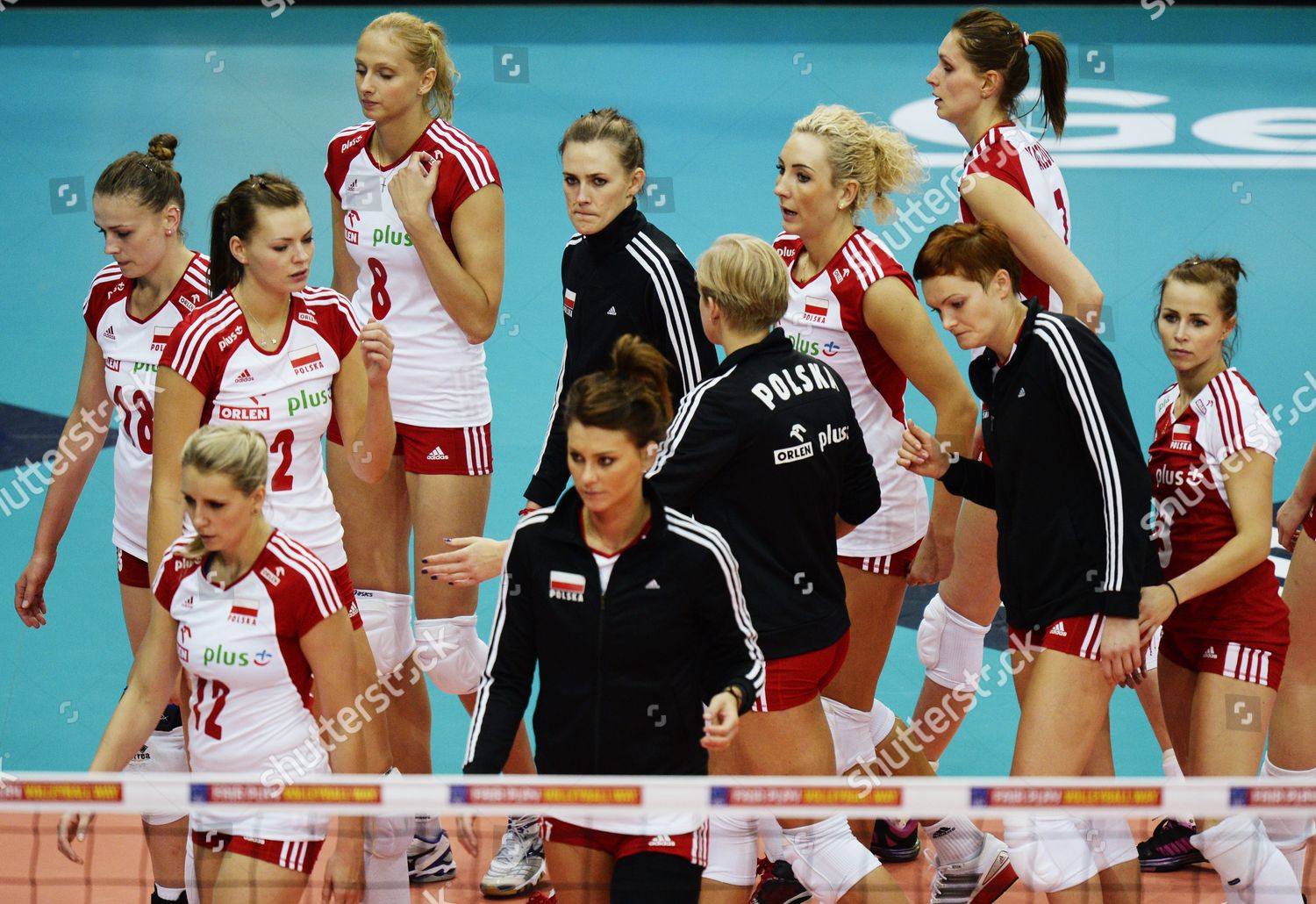 Polish Volleyball National Team After Volleyball Editorial Stock Photo ...