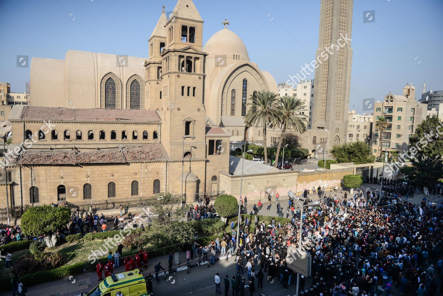 General View Showing People Gathering Outside Editorial Stock Photo ...