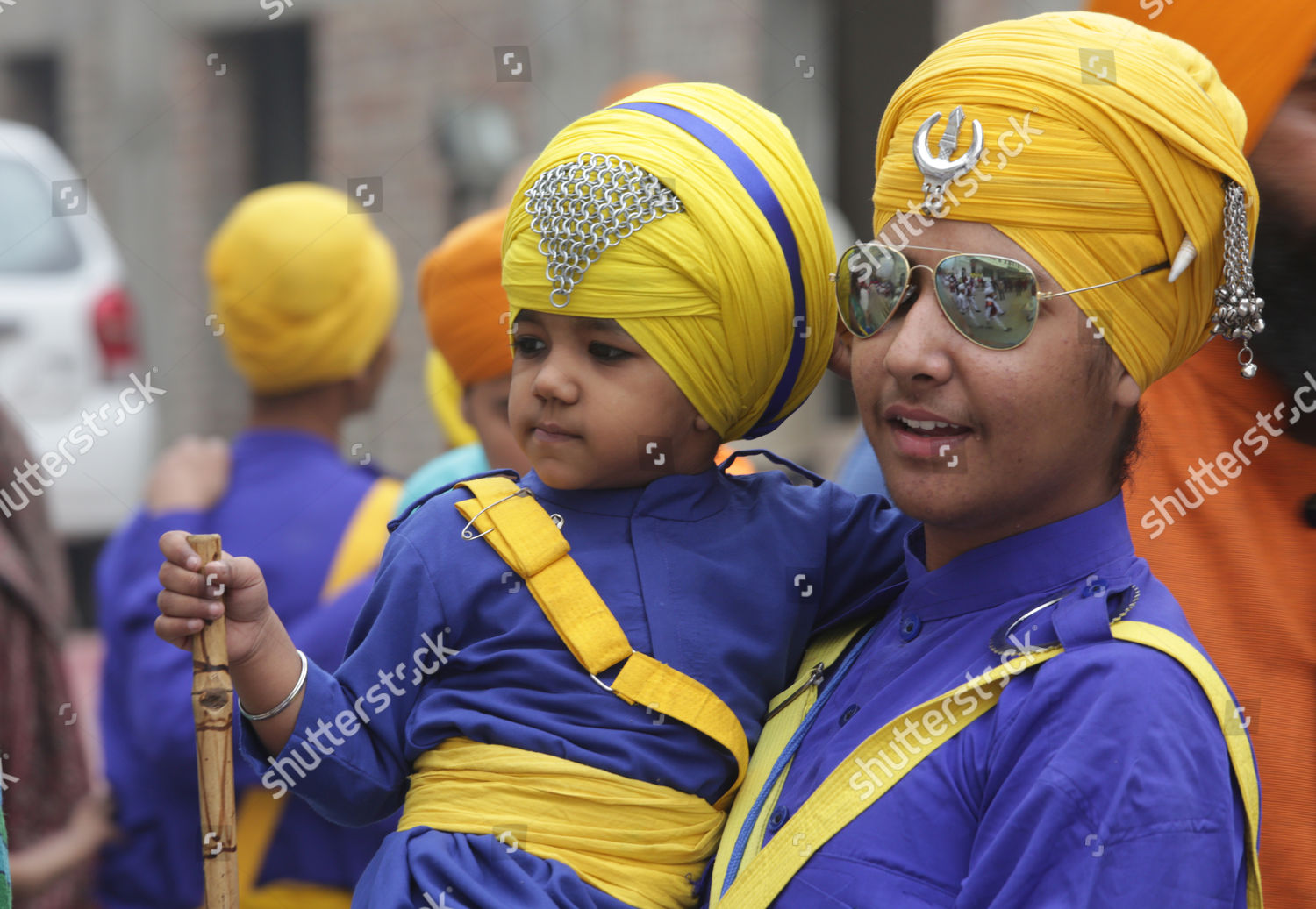 Young Sikh Boys Wearing Ceremonial Attire Editorial Stock Photo - Stock ...