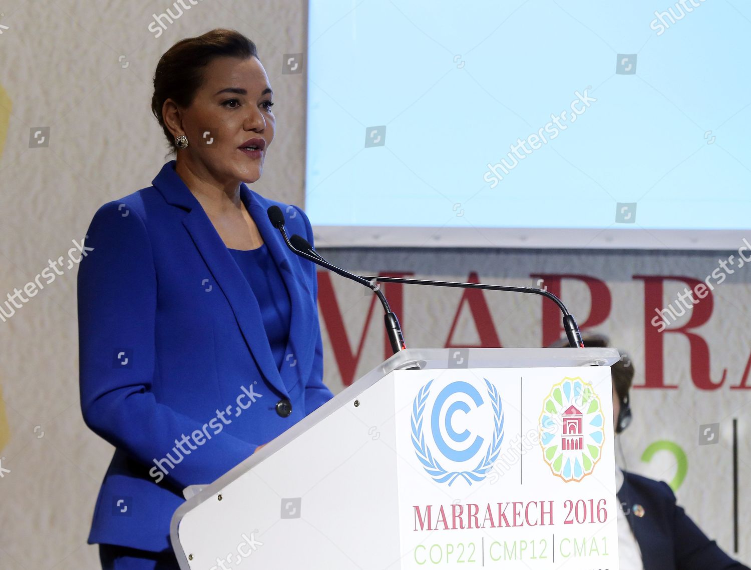 Moroccos Princess Lalla Hasna Speaks World Editorial Stock Photo ...