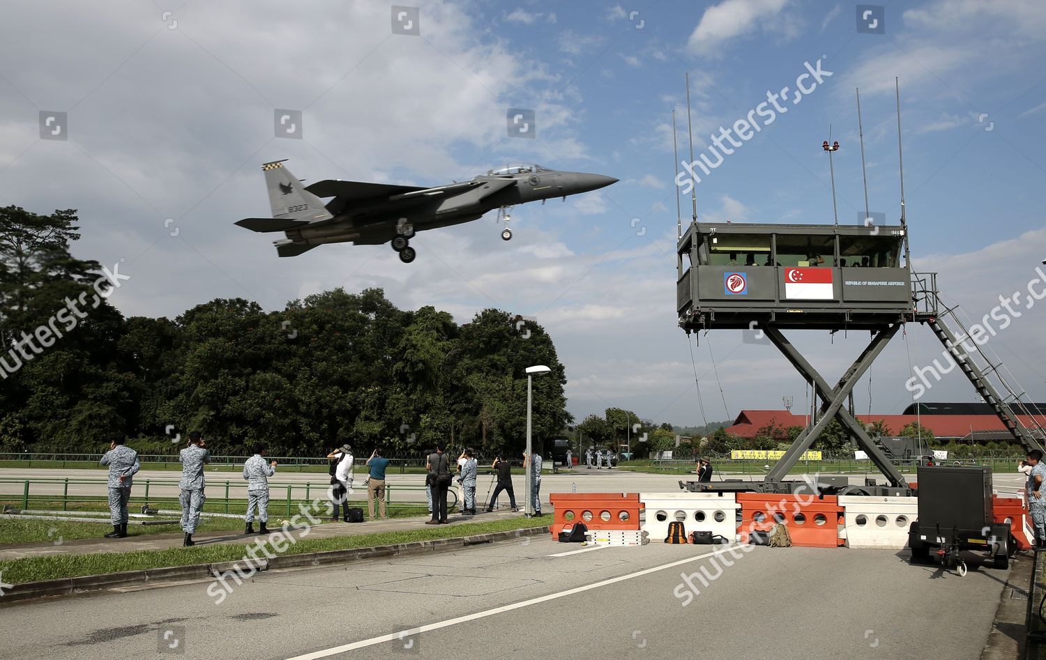 Republic Singapore Air Force Rsaf F15sg Editorial Stock Photo - Stock ...