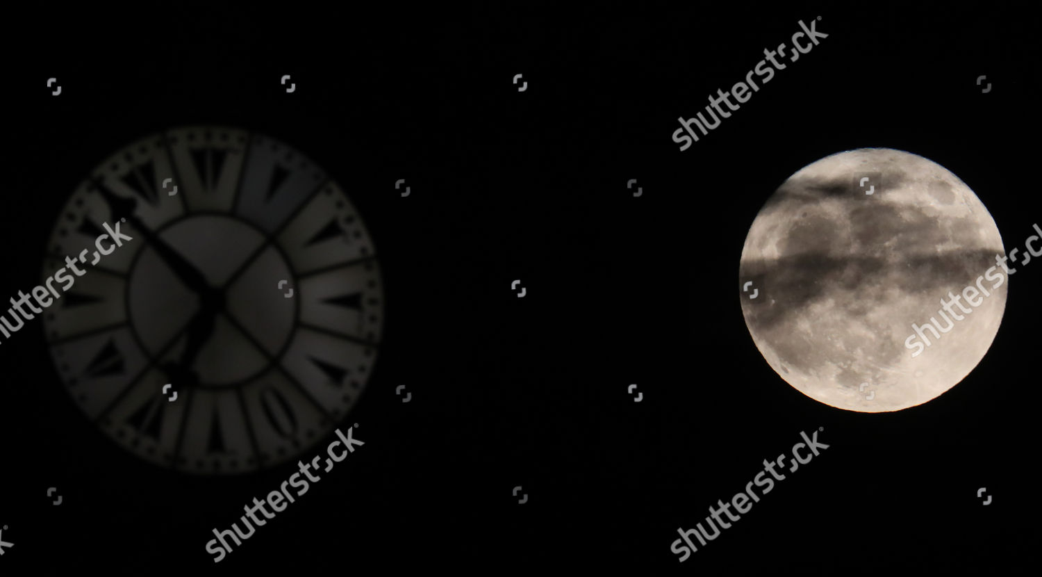 Full Moon Known Supermoon Rises Over Editorial Stock Photo - Stock Image | Shutterstock